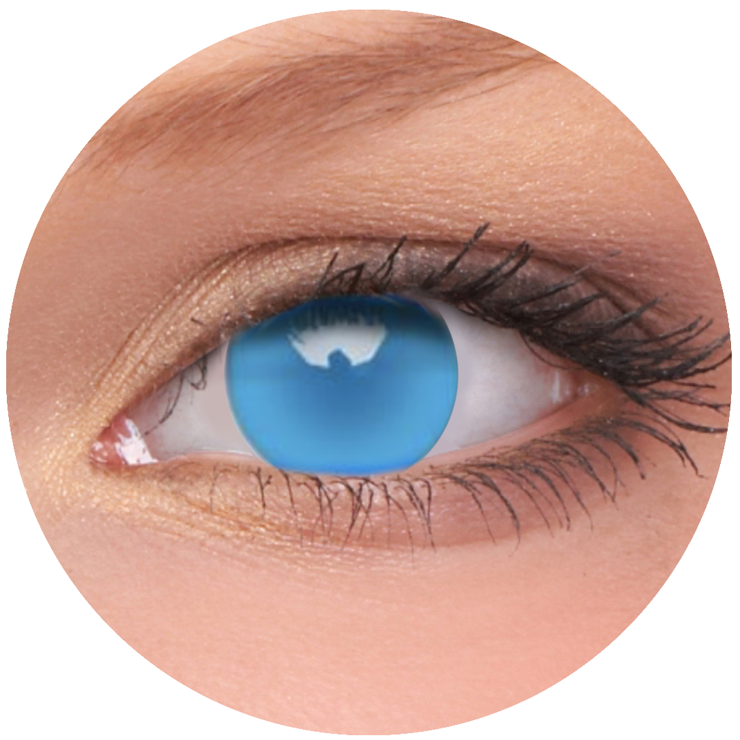 Electric Blue Contact Lenses (UV ONLY) – LENS FX